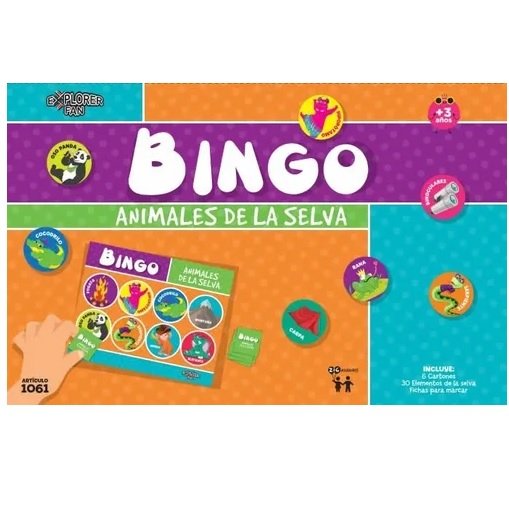 BINGO ANIMALES DE LA SELVA -1061 – Jugueterìas Caty